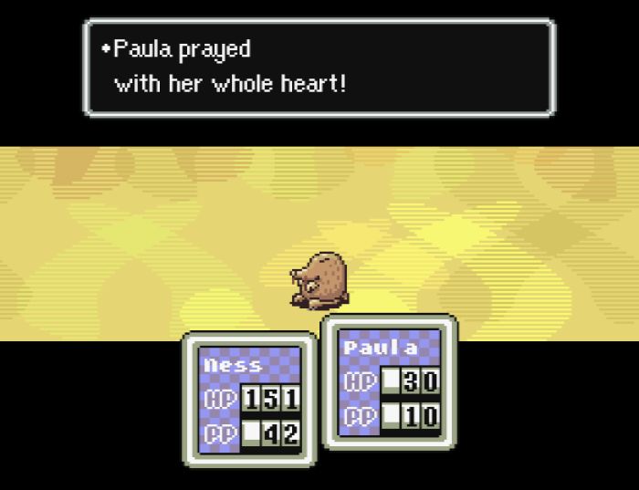 How to Use Paula's Pray Command - EarthBound Walkthrough
