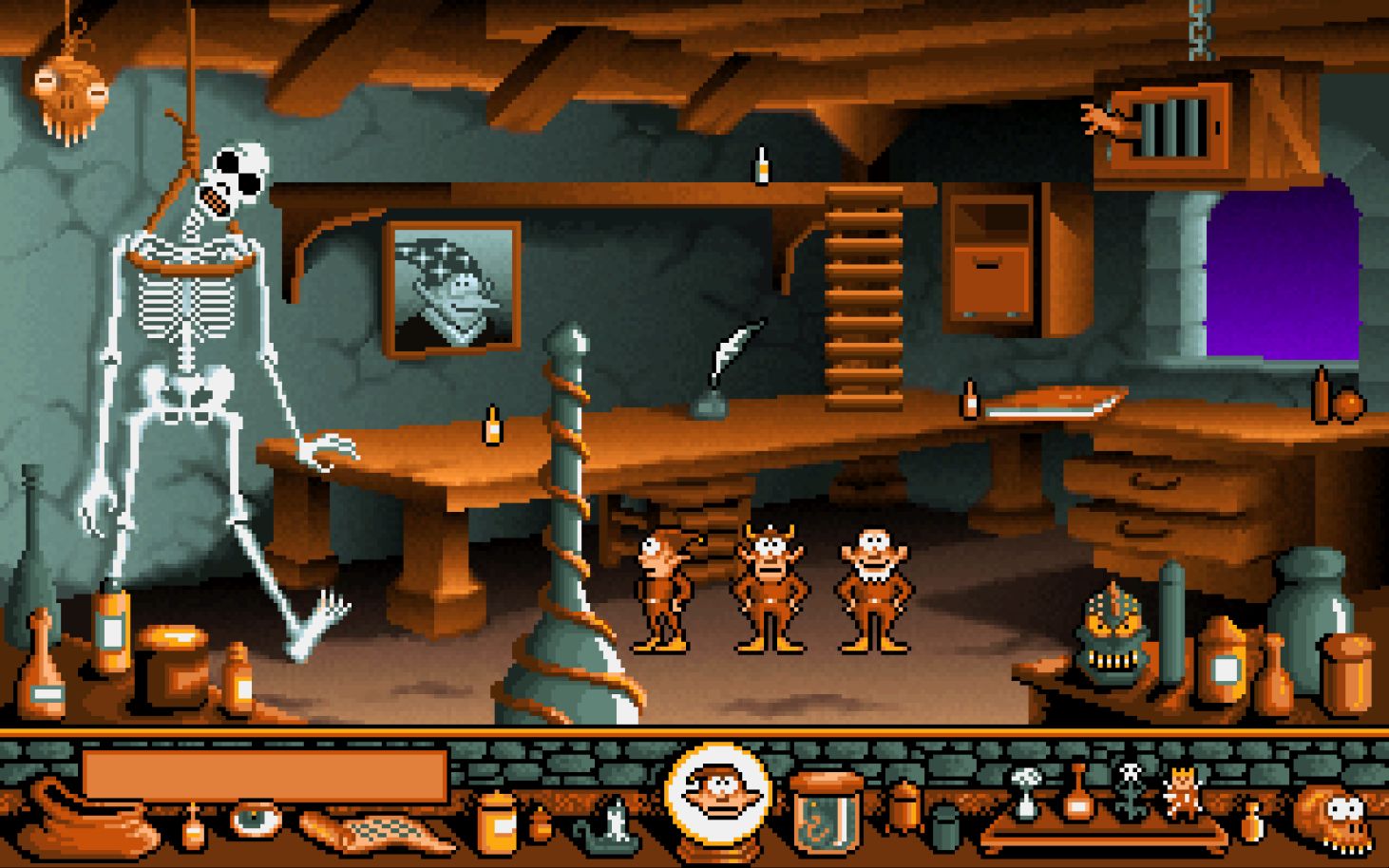 Inside the Wizard's House, Part 2 - Gobliiins Walkthrough