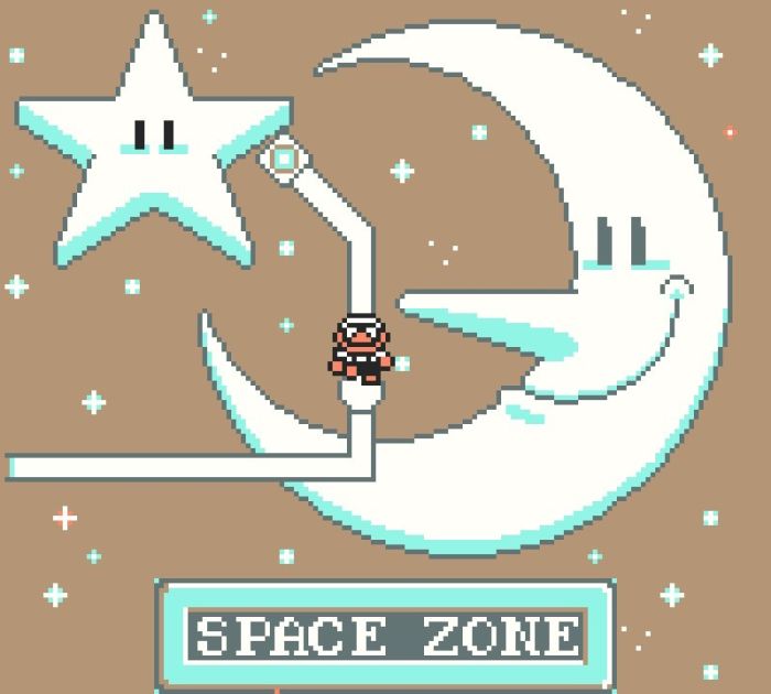 Moon Stage - Super Mario Land 2: 6 Golden Coins Walkthrough