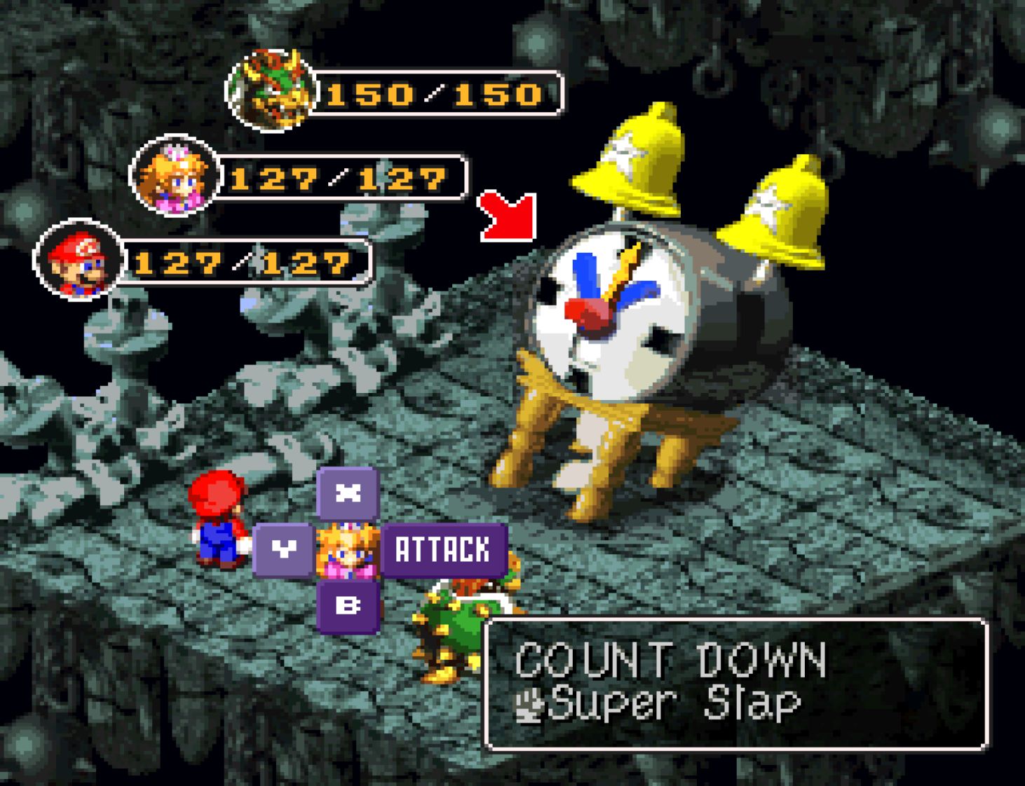 Count Down Boss Battle - Super Mario RPG Walkthrough and Guide