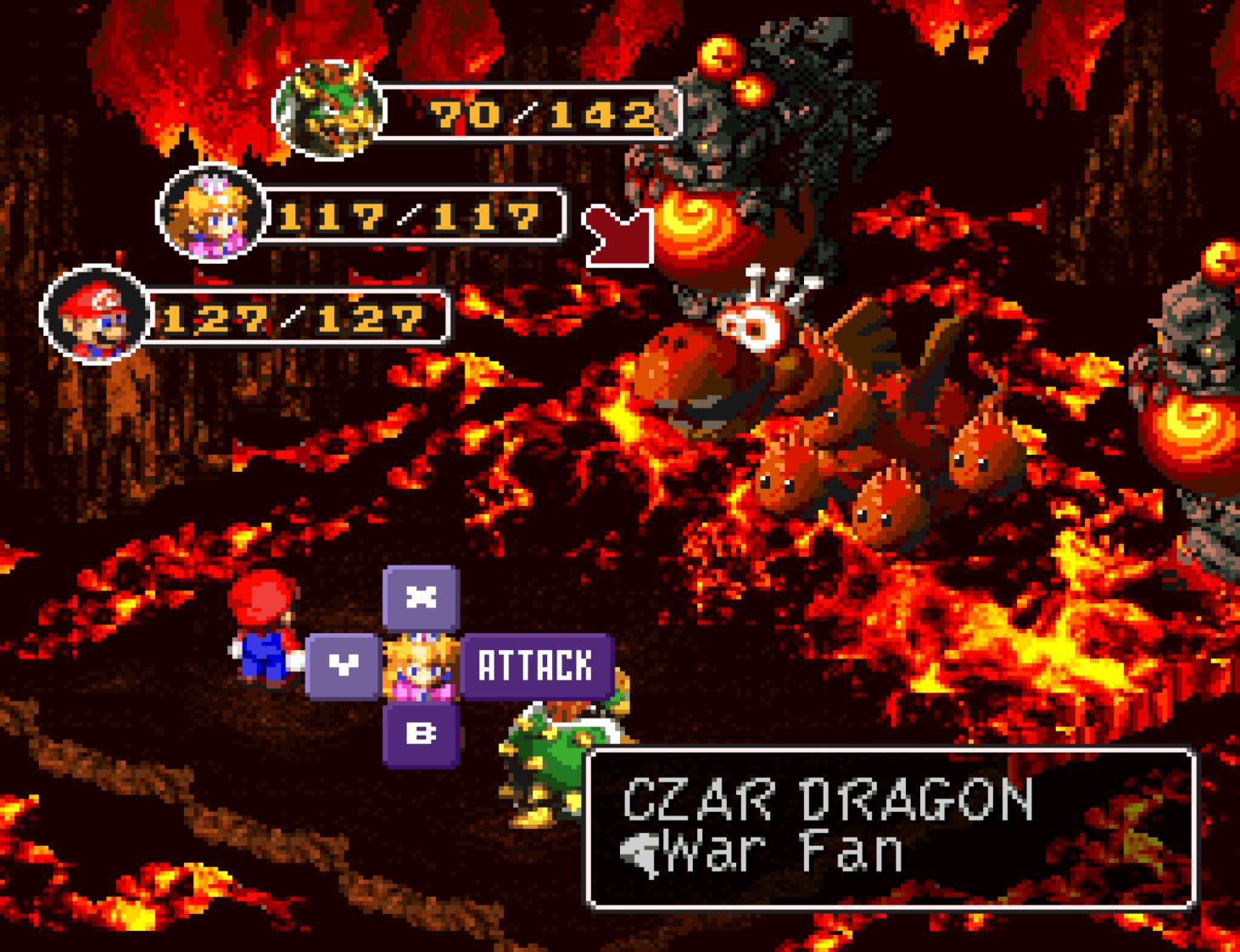 Czar Dragon Boss Battle - Super Mario RPG Walkthrough and Guide