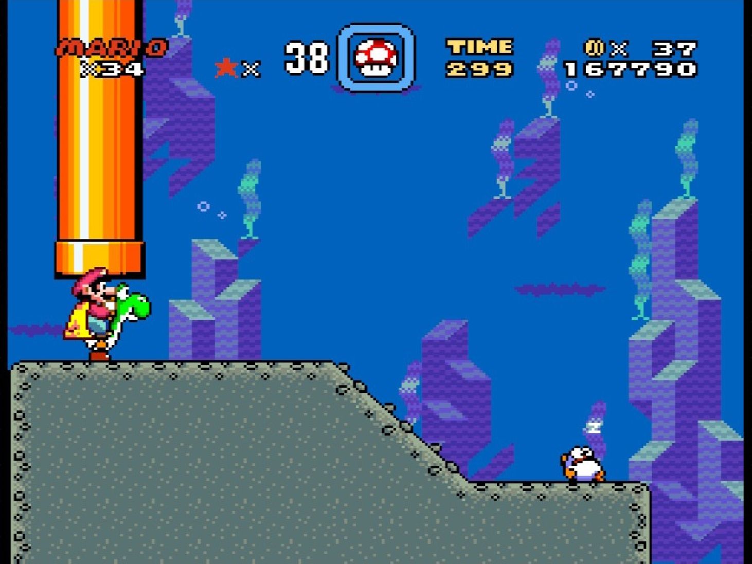 Donut Secret 1 - Super Mario World Walkthrough