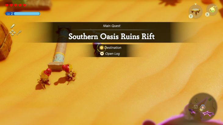 Southern Oasis Ruins Rift - The Legend of Zelda: Echoes of Wisdom Guide