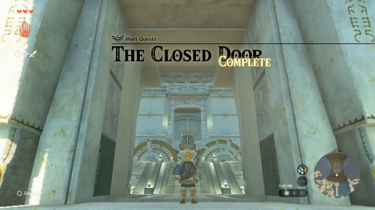 Enter the Temple - The Legend of Zelda: Tears of the Kingdom Guide