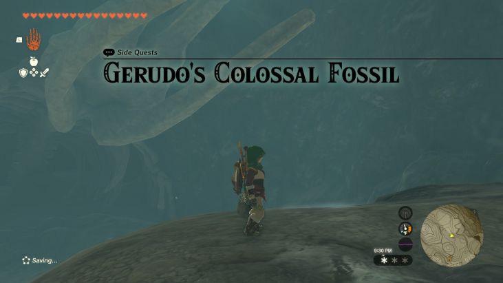 Gerudo's Colossal Fossil - The Legend of Zelda: Tears of the Kingdom Guide