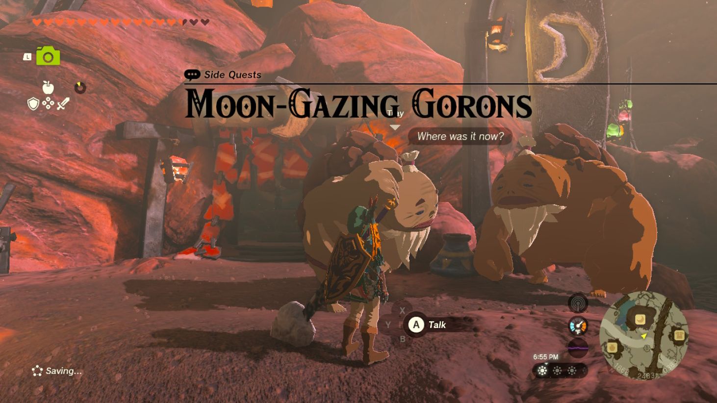 Moon-Gazing Gorons - The Legend of Zelda: Tears of the Kingdom Guide